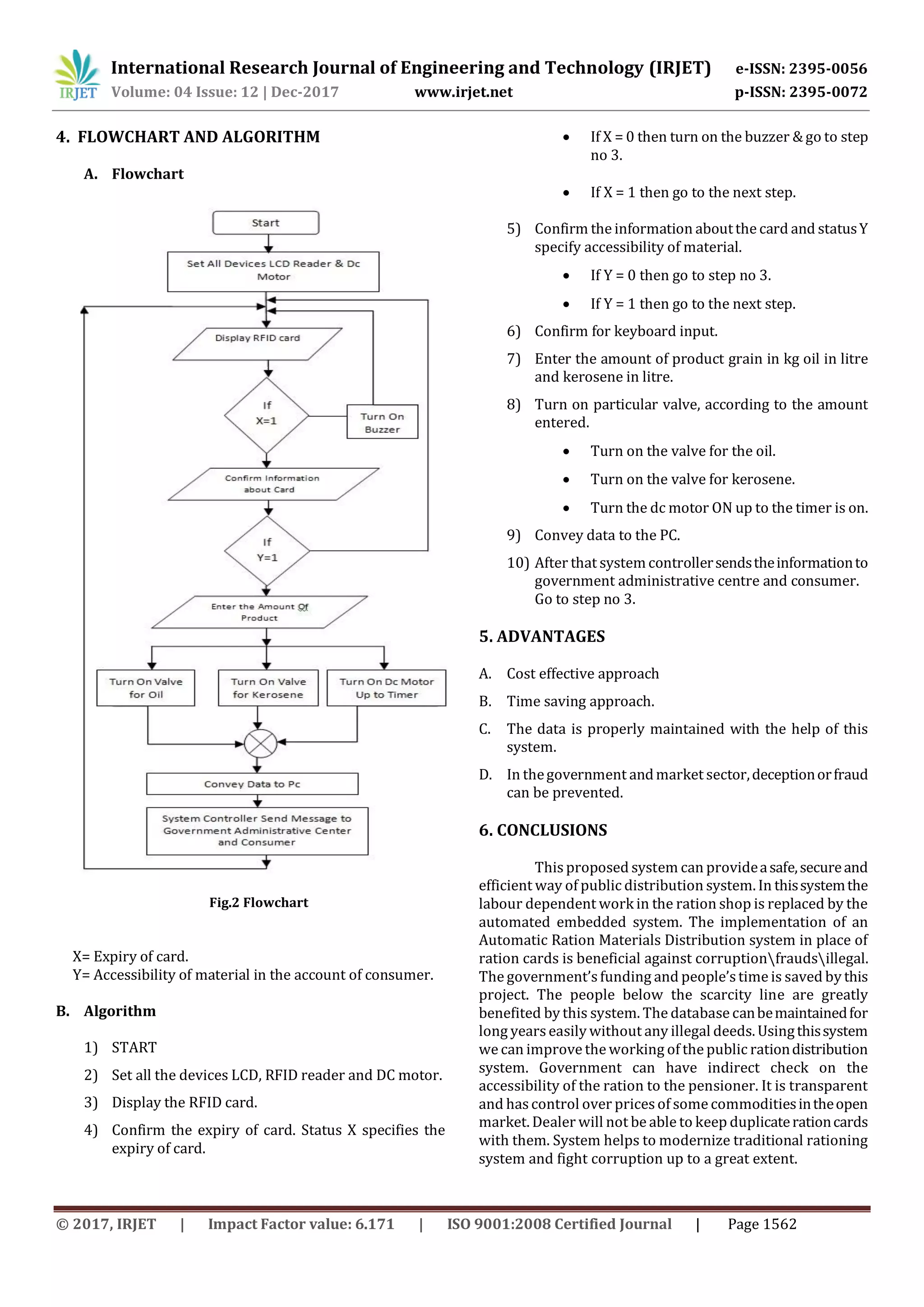 Design Approach for Automatic Rationing Distribution System | PDF