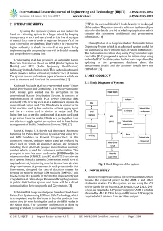 Design Approach for Automatic Rationing Distribution System | PDF