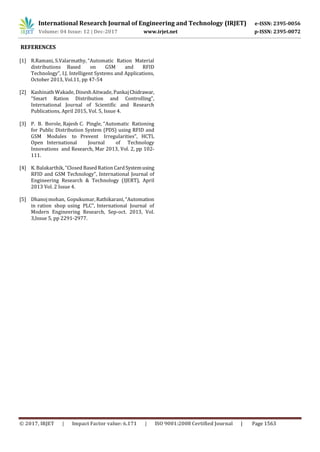 Design Approach for Automatic Rationing Distribution System | PDF