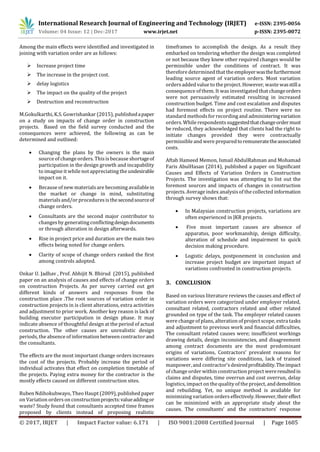 Critical Review on Causes and Effects of Variation Order on ...