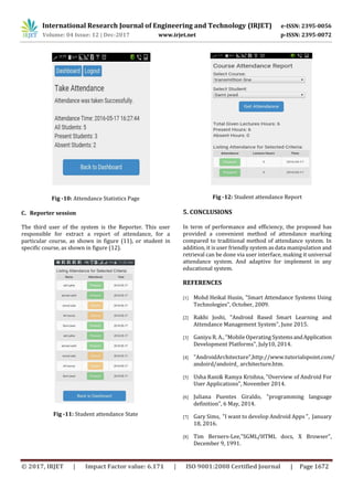 Android -based Smart Student Attendance System | PDF