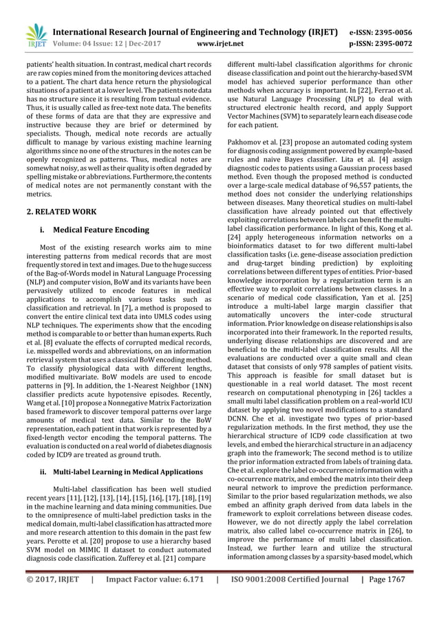 Disease detection for multilabel big dataset using MLAM, Naive Bayes, Adaboost Classification | PDF