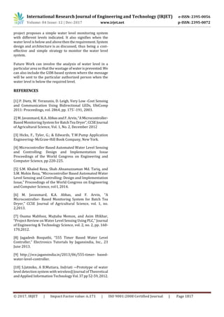 Water Level Monitoring System using IOT | PDF