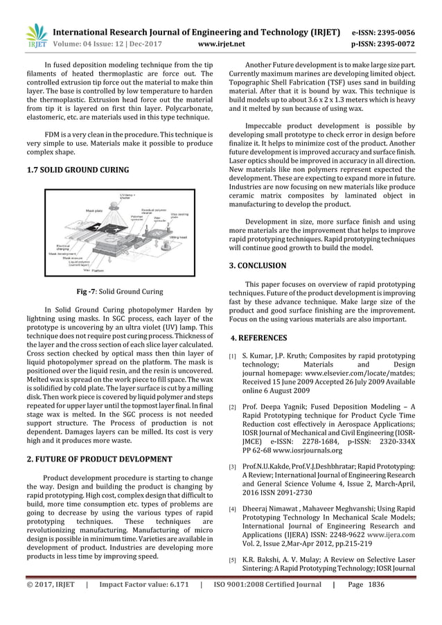 Product Development for Future using Rapid Prototyping Techniques | PDF