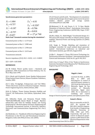 Fuzzy logic controller for synchronous generators in a stand-alone ...