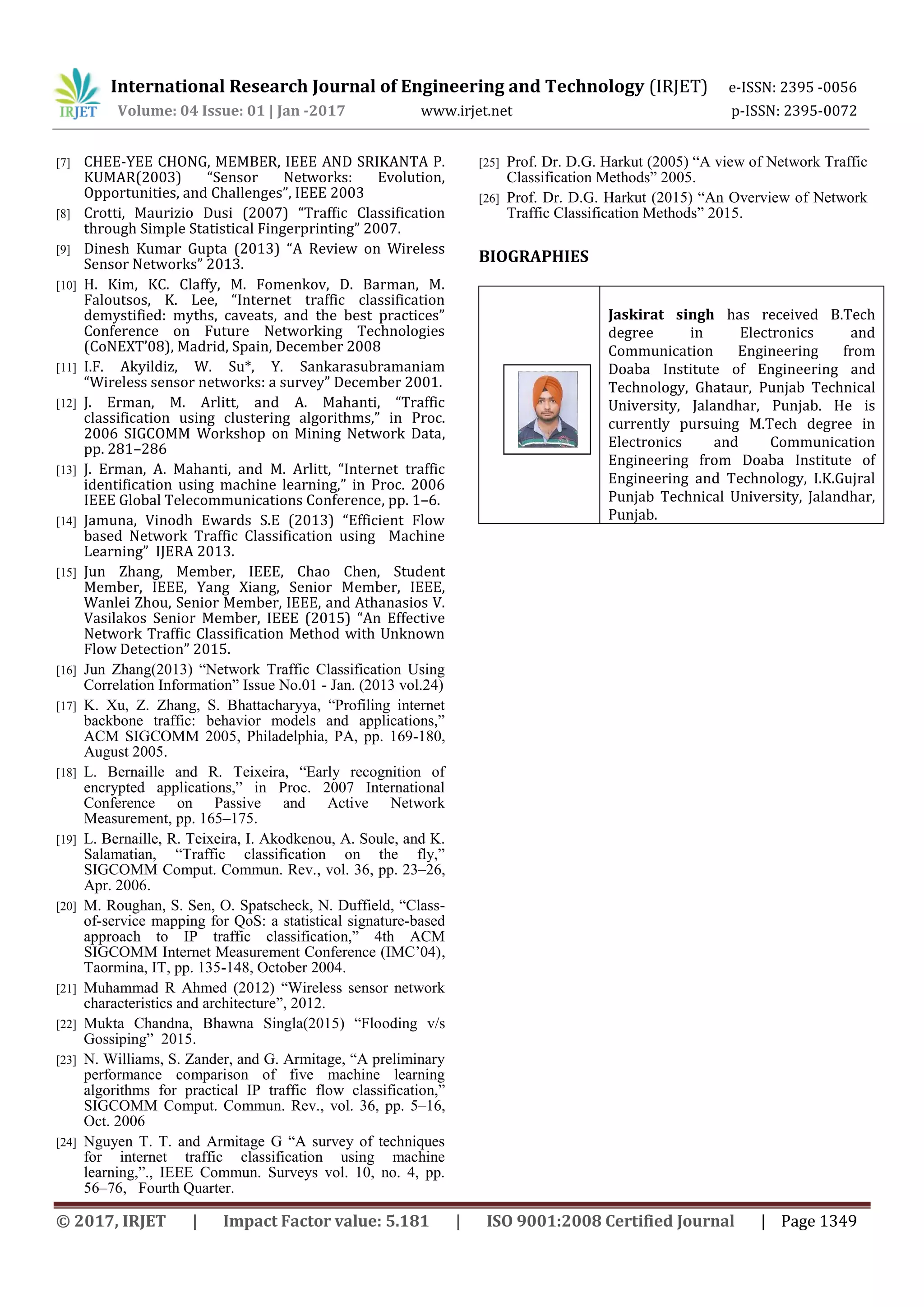 An Enhanced Technique For Network Traffic Classification With Unknown Flow Detection Pdf
