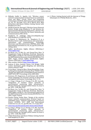 Environmental Monitoring using Wireless Sensor Networks (WSN) based on IOT. | PDF