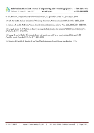 Enhancement Of Bandwidth and Gain Of Microstrip Patch Antenna | PDF | Physics | Science
