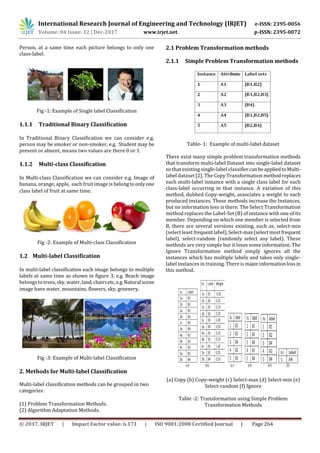 Multi-label Classification Methods: A Comparative Study | PDF