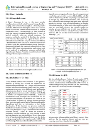 Multi-label Classification Methods: A Comparative Study | PDF