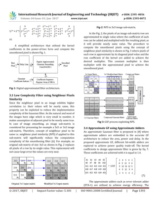 An Analysis of Energy Efficient Gaussian Filter Architectures | PDF