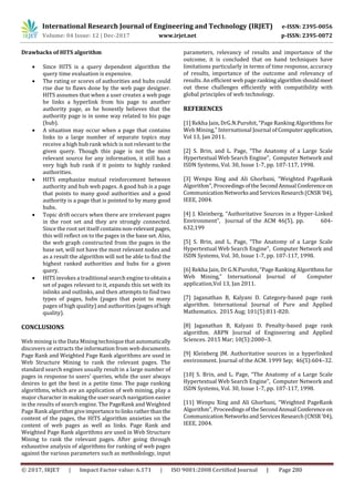 IRJET- Page Ranking Algorithms – A Comparison | PDF
