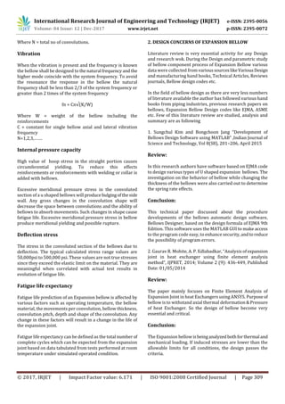 A critical Review of Expansion Bellow | PDF