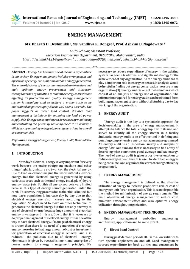 Energy Management | PDF | Gas and Electric | Home Utilities