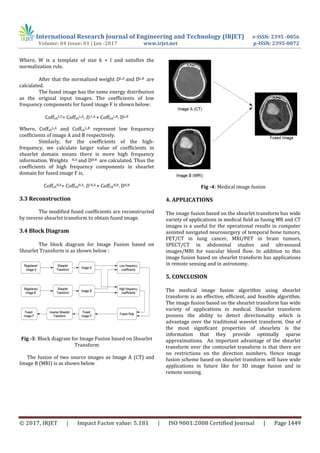 Review on Medical Image Fusion using Shearlet Transform | PDF