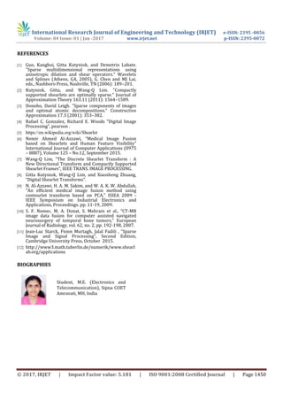 Review on Medical Image Fusion using Shearlet Transform | PDF