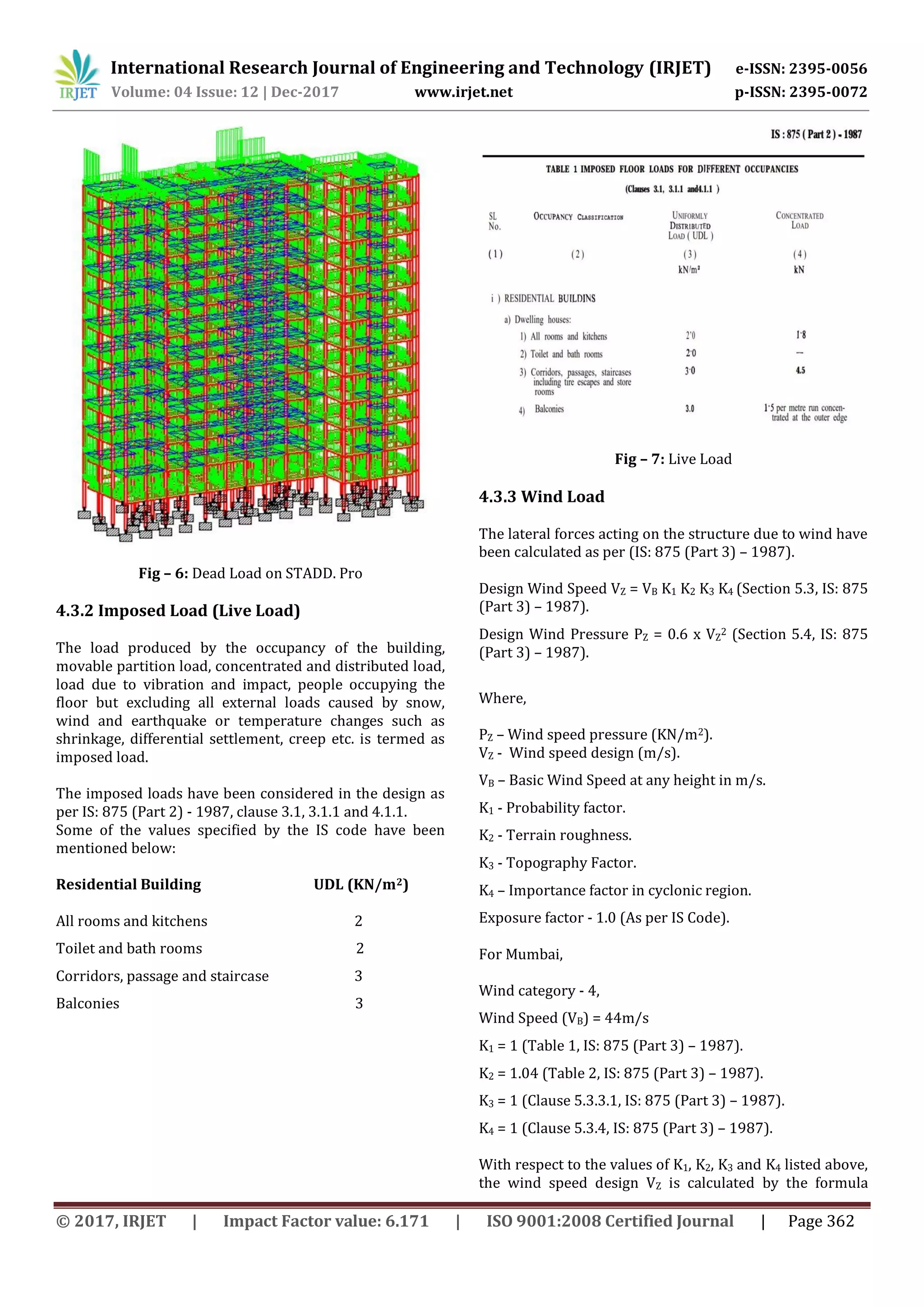 Analysis and Design of an Earthquake Resistant Structure using STADD ...