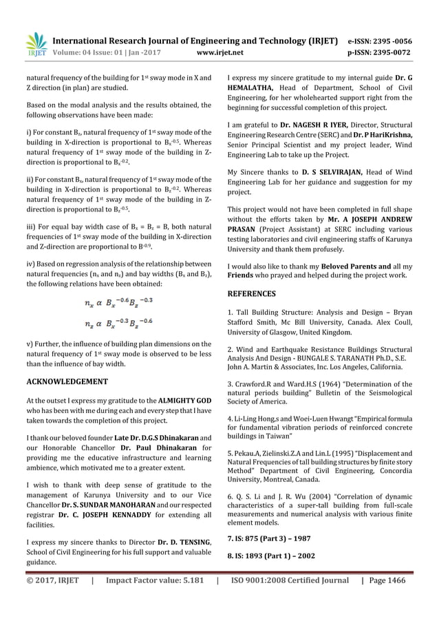 Modal analysis of multistorey rectangular buildings with 1:2:2.5 plan ...