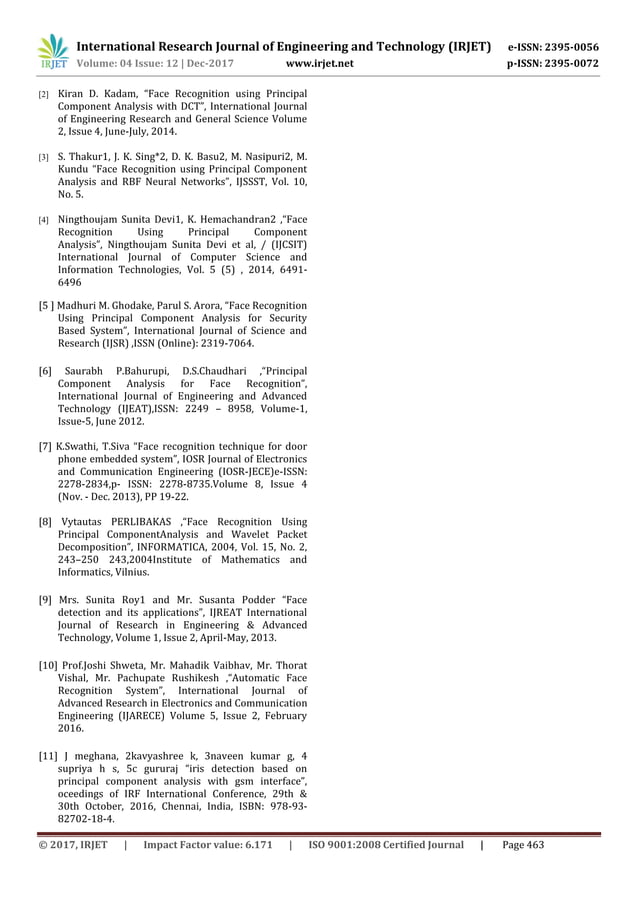 Face Recognition Using Pca And Eigen Face Approach Pdf