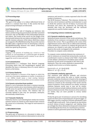 Semantic Similarity Between Sentences | PDF