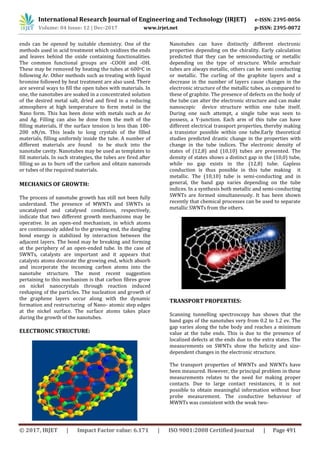 Carbon Nanotubes | PDF