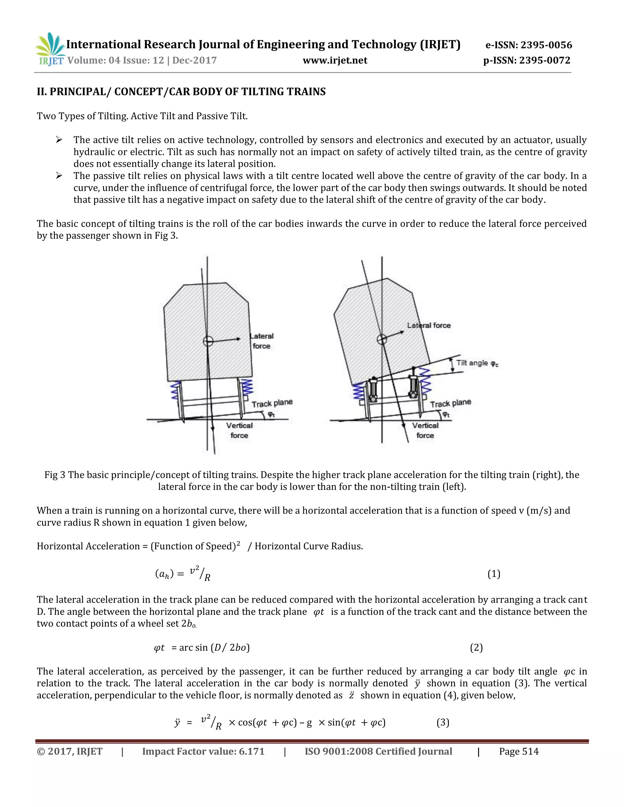 High Speed Tilting Train Technology | PDF