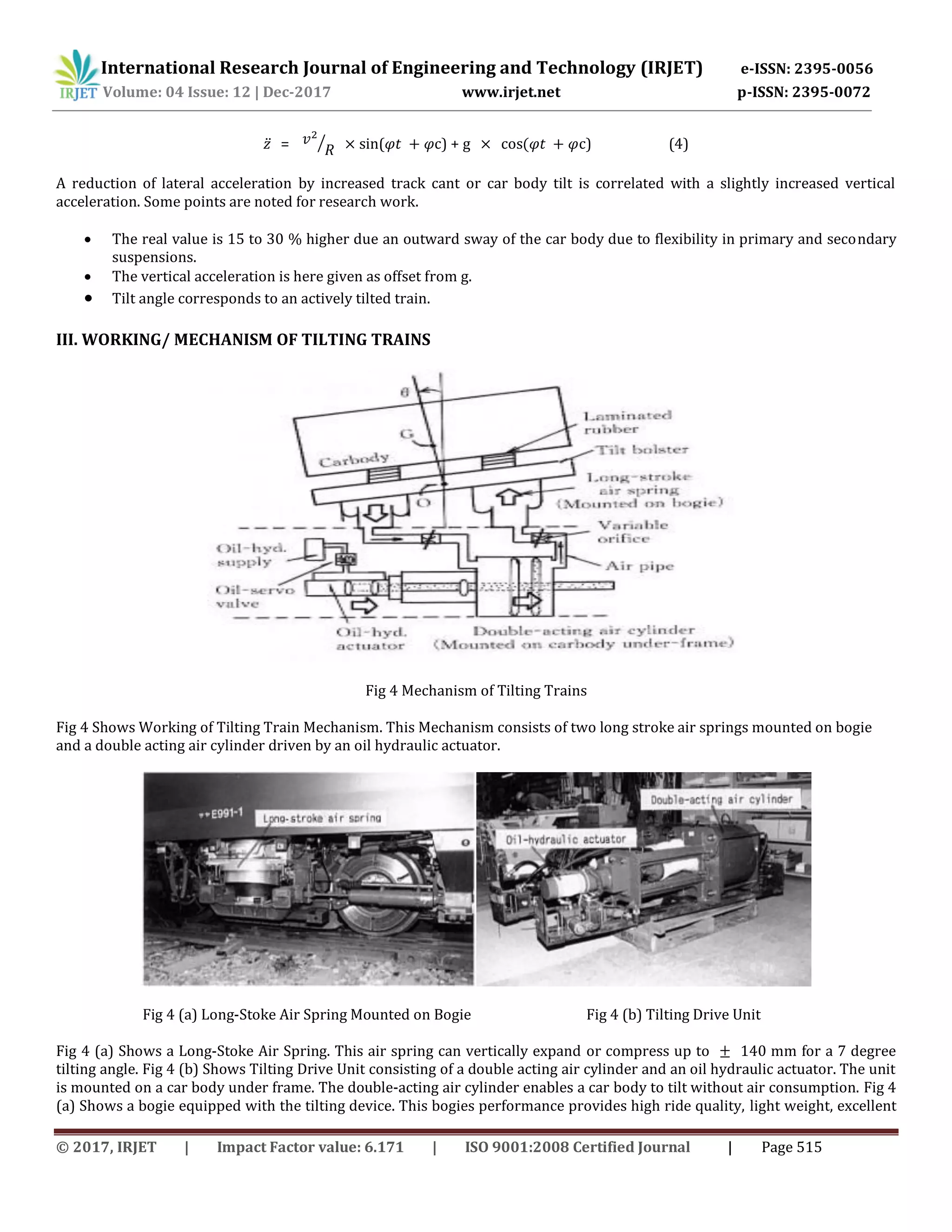 High Speed Tilting Train Technology | PDF
