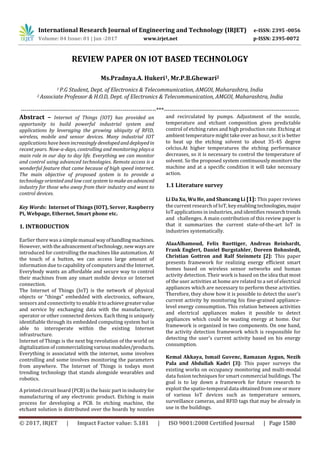 Review paper on IoT based technology | PDF | Internet | Computing