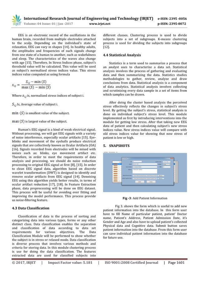 A method for detection and reduction of stress using EEG | PDF