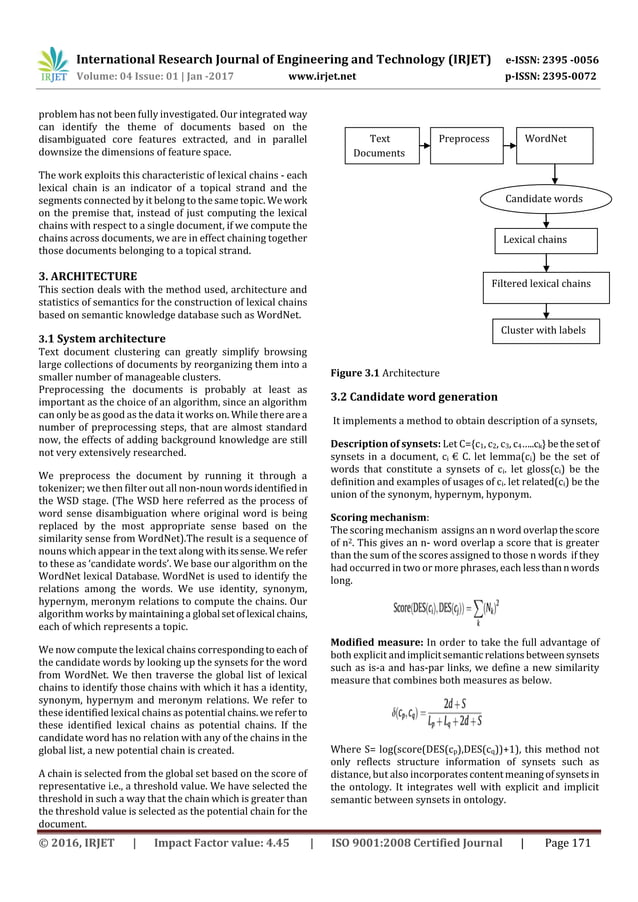 Semantic Based Document Clustering Using Lexical Chains | PDF