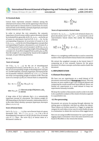 Semantic Based Document Clustering Using Lexical Chains | PDF