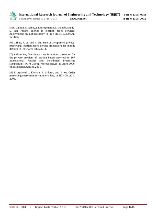 Eplq Efficient Privacy Preserving Spatial Range Query For Smart Phones Pdf