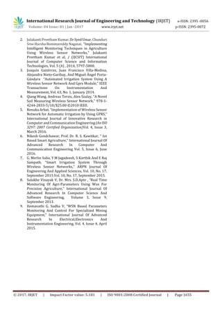 Implementation of soil energy harvesting system for agriculture parameters monitoring and ...