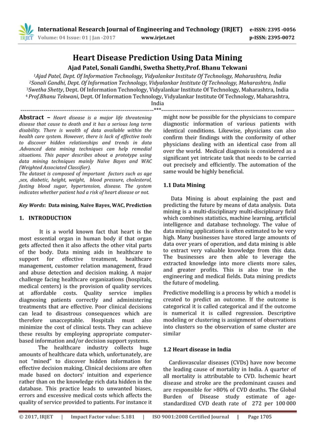 Heart Disease Prediction Using Data Mining | PDF