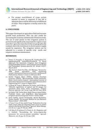 A Review paper on wireless sensor network and GPRS module for automated irrigation | PDF
