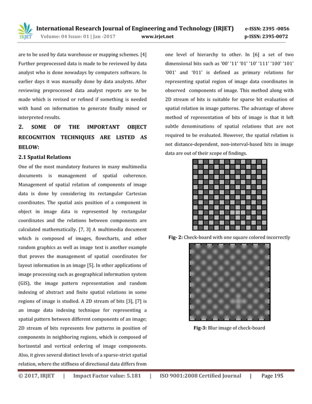 Irjet Survey Of Image Object Recognition Techniques Pdf Databases Computer Software And