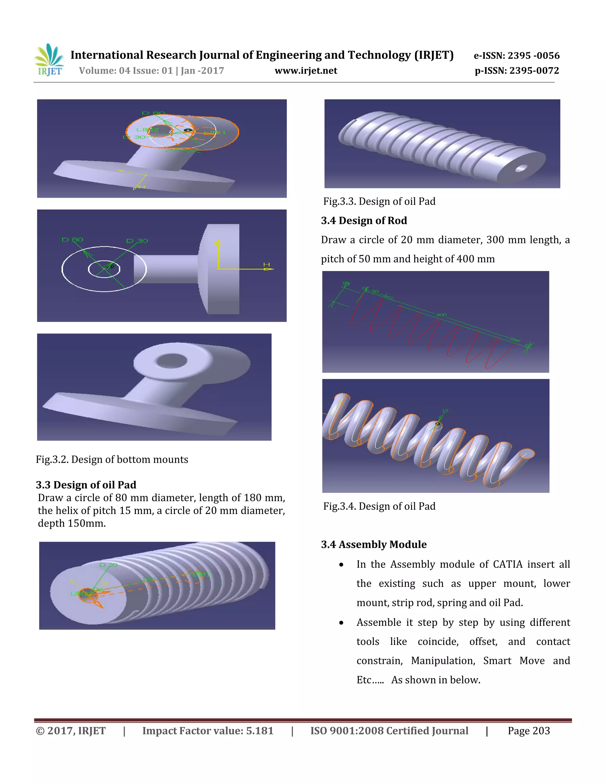 Design and Analysis Of Shock Absorber | PDF