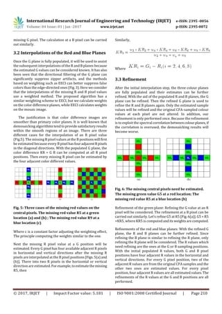 Effective Demosaicking for Bayer Color Filter Arrays with Directional ...