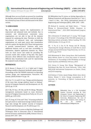 A Review on data visualization tools used for Big Data | PDF | Free Download