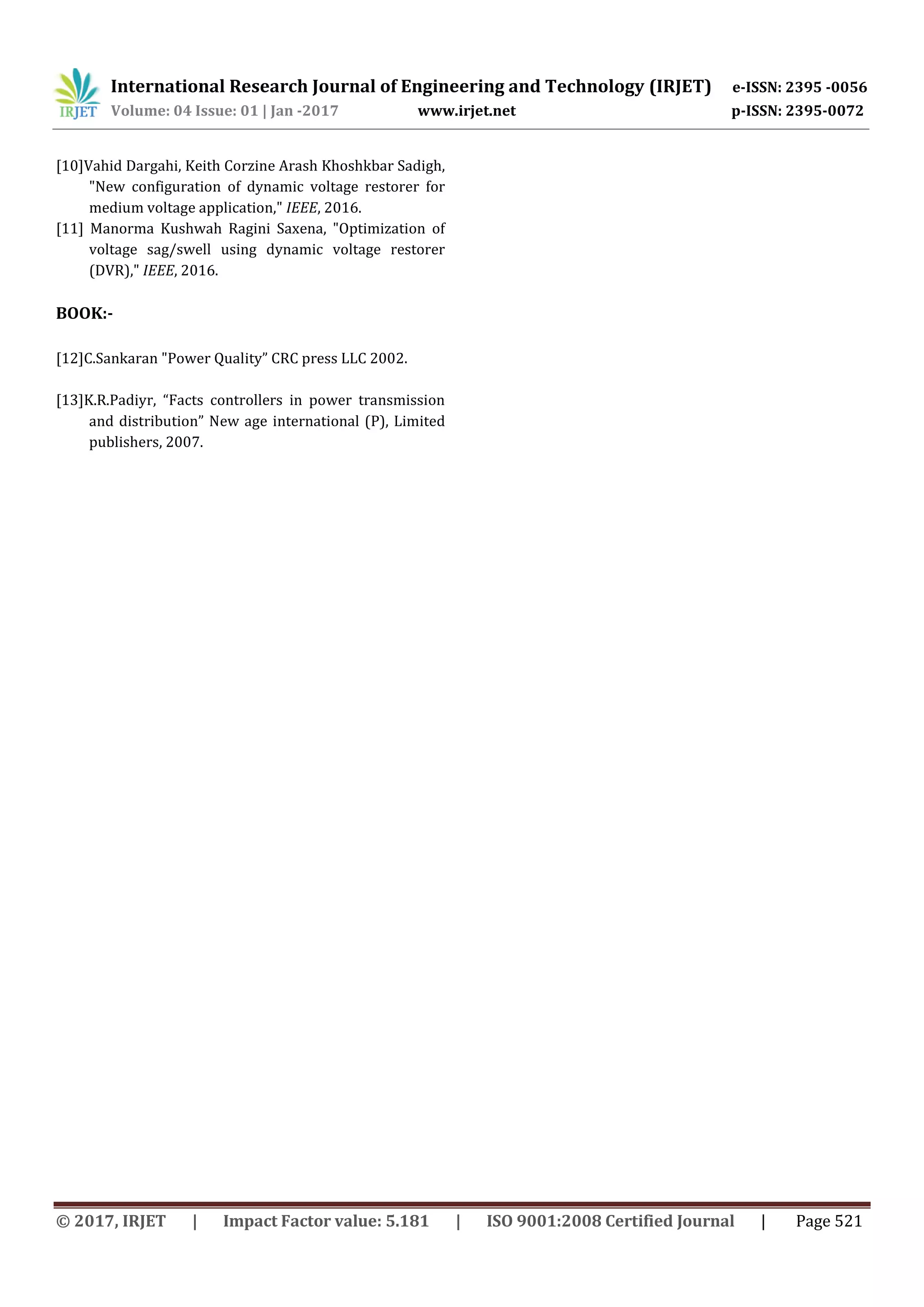 Voltage Dip Mitigation Using Static Var Compensator | PDF