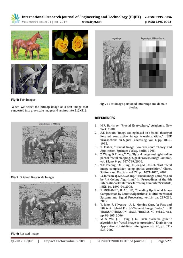 Fractal Image Compression By Range Block Classification Pdf Graphics Software Computer