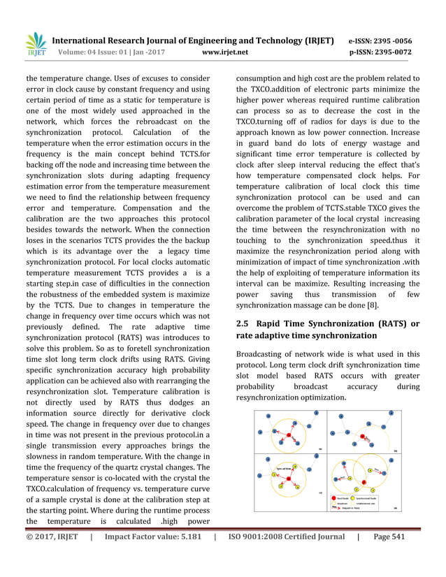 Comparative study of Different Time synchronization Techniques in WSN | PDF | Internet of Things ...