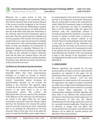 Comparative study of Different Time synchronization Techniques in WSN | PDF | Internet of Things ...