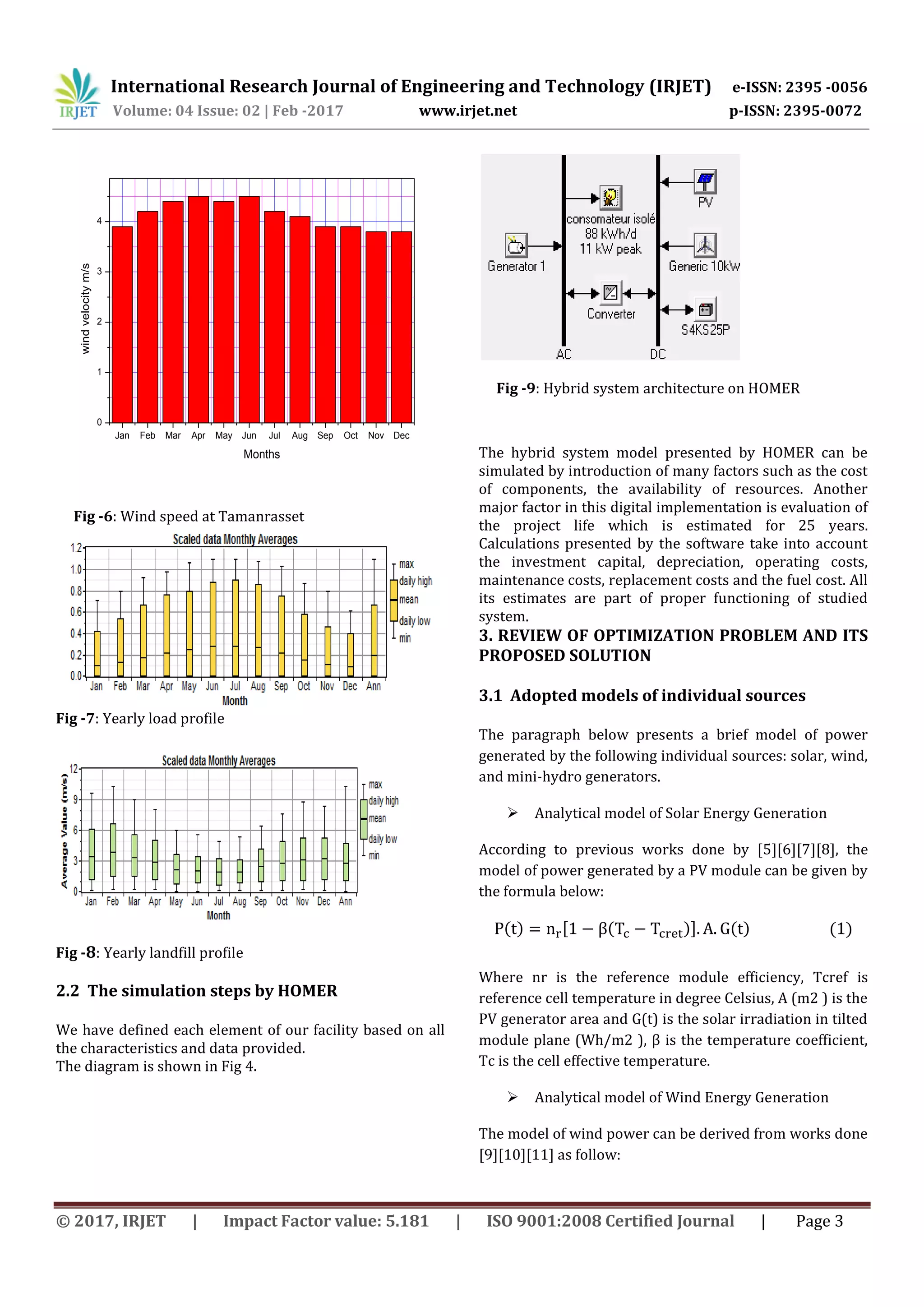 Numerical simulation of Hybrid Generation System: a case study | PDF