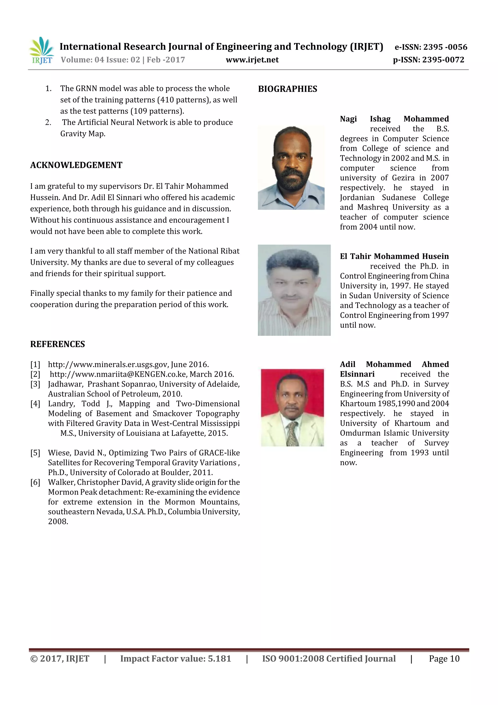 Gravity Map Production Using General Regression Neural Network | PDF | Geography | Science
