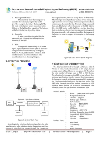 Cost Benefits of Solar-powered LED Street Lighting System Case Study ...