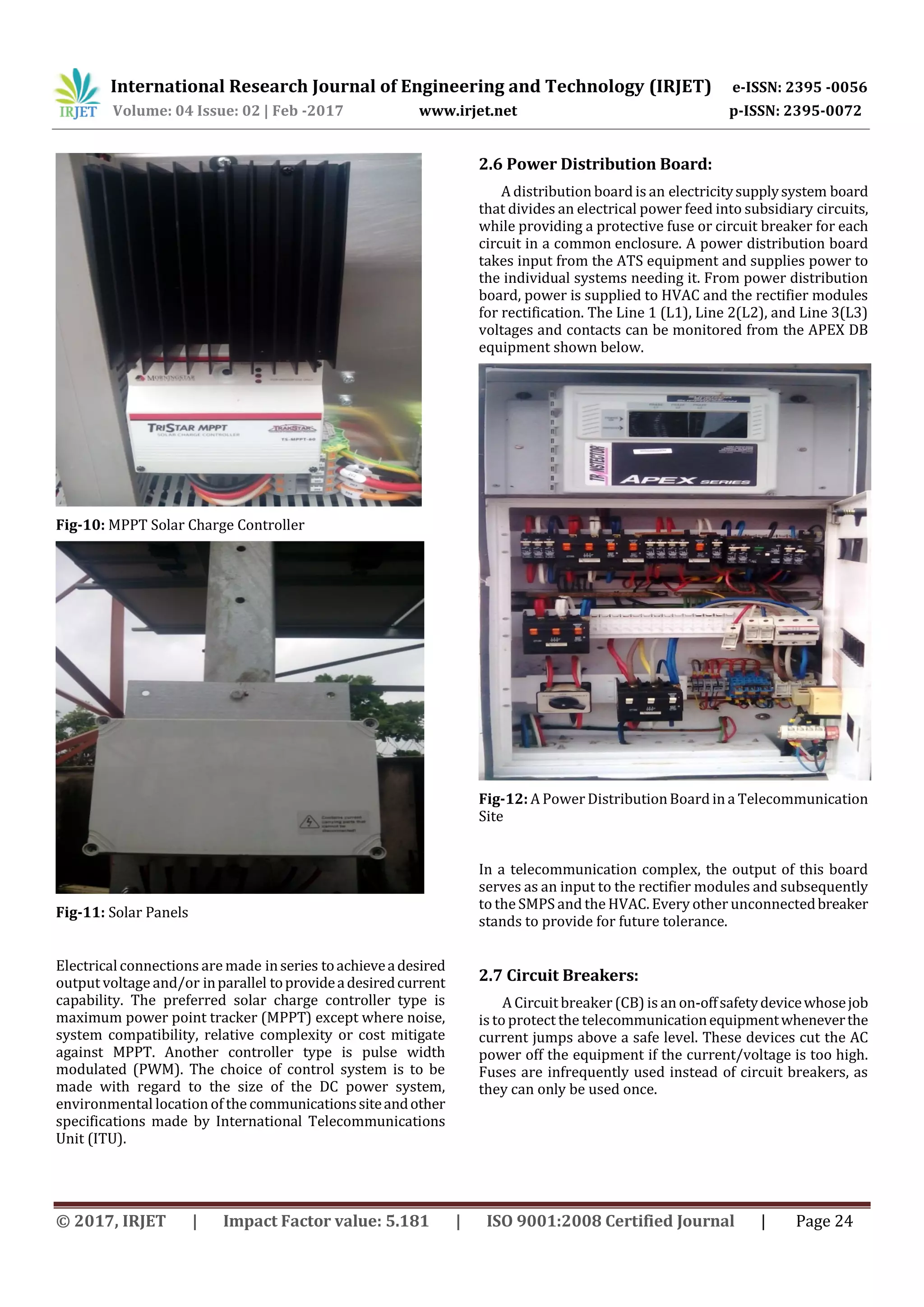 Technical overview of all sources of Electrical Power used in BTSs in Nigeria | PDF