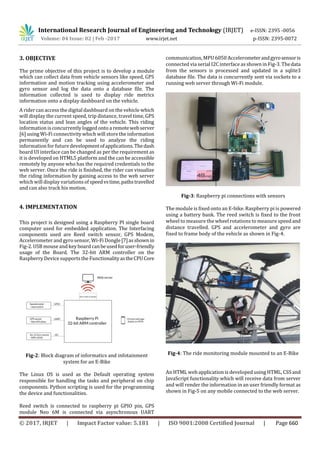 Informatics and infotainment system for Smart E-Bike using Raspberry Pi ...