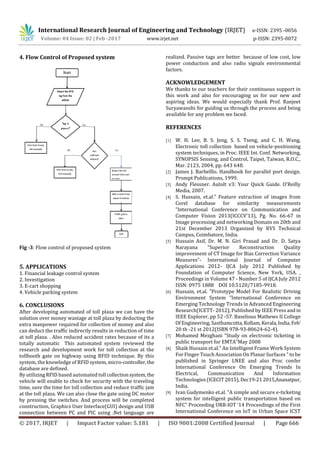 Smart tolling for highway transportation system using RFID | PDF