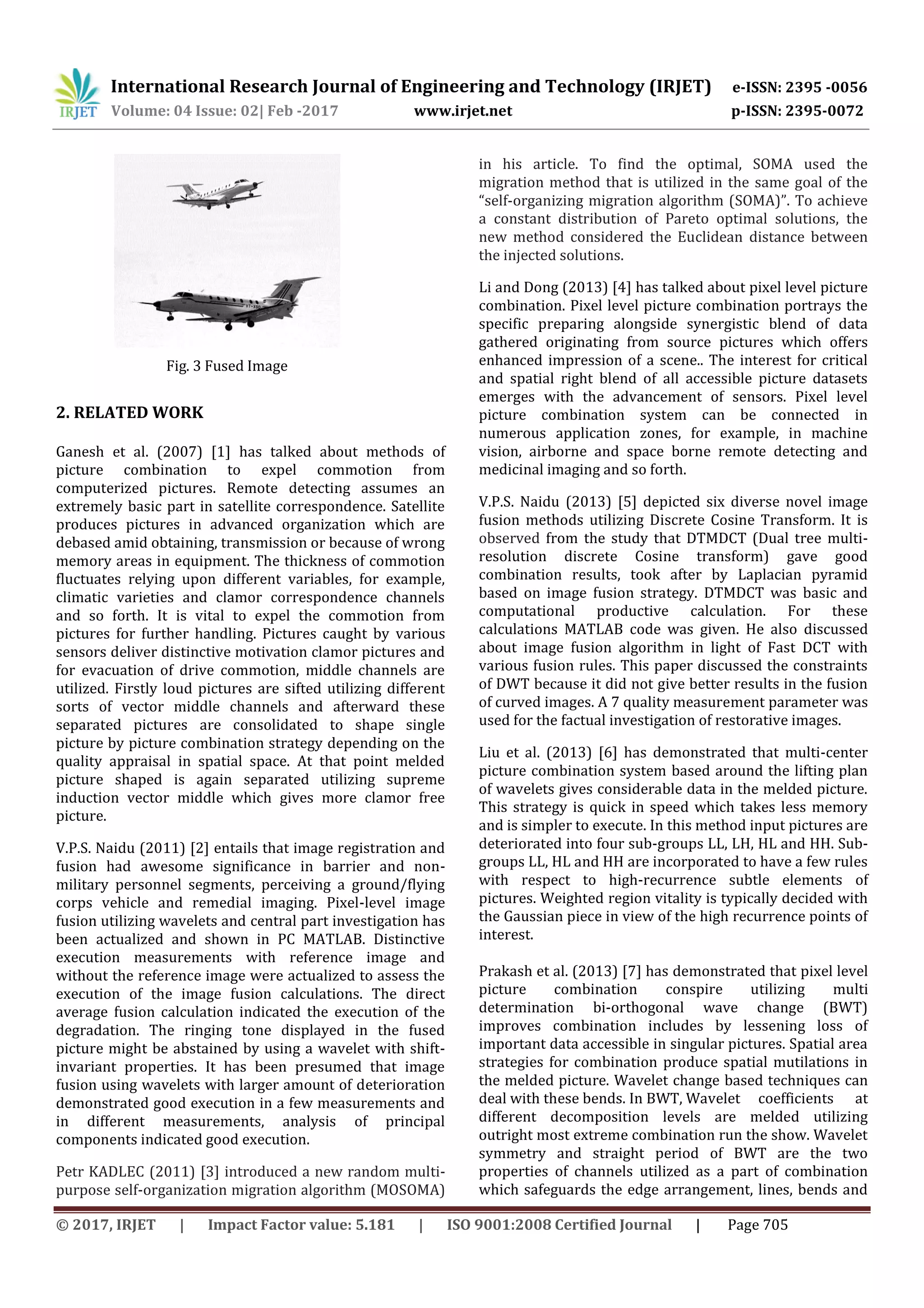 Review on Optimal image fusion techniques and Hybrid technique | PDF | Graphics Software ...